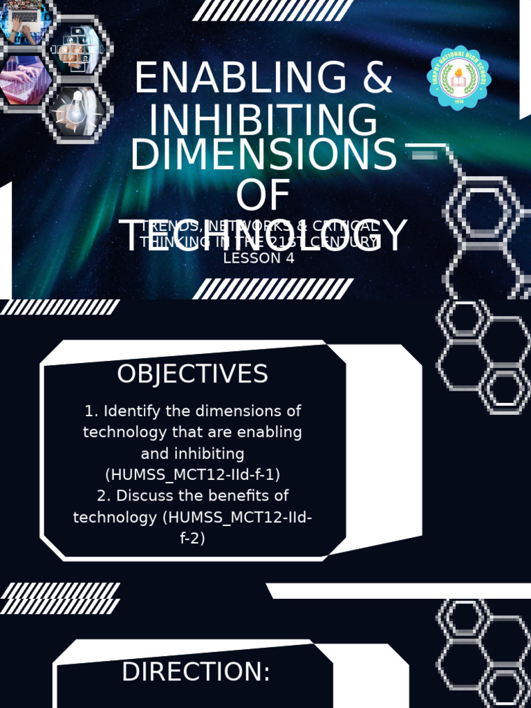 Enabling & Inhibiting Dimensions of Technology | PDF | Learning | Teachers