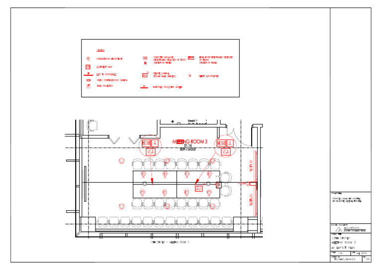 TD - AAC - AV-23 - 13th Storey - Meeting Room 3 AV Layout Plan | PDF