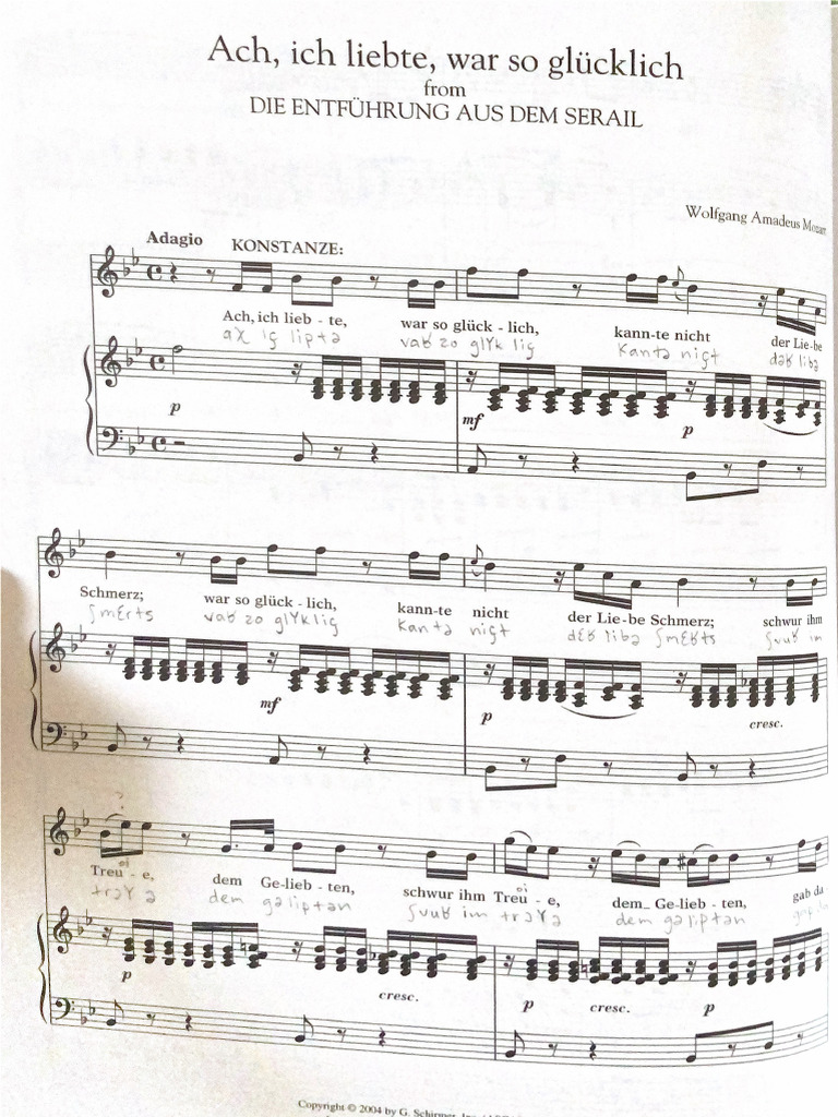 Ach Ich Liebte | PDF