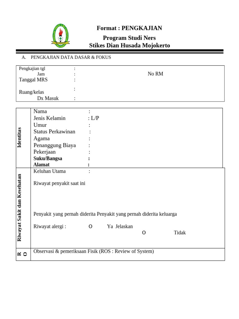Format askep gadar | PDF