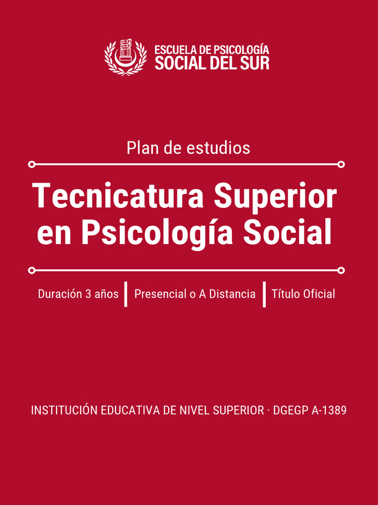Tec - Sup. en Psicología Social - Información | PDF | Sicología ...
