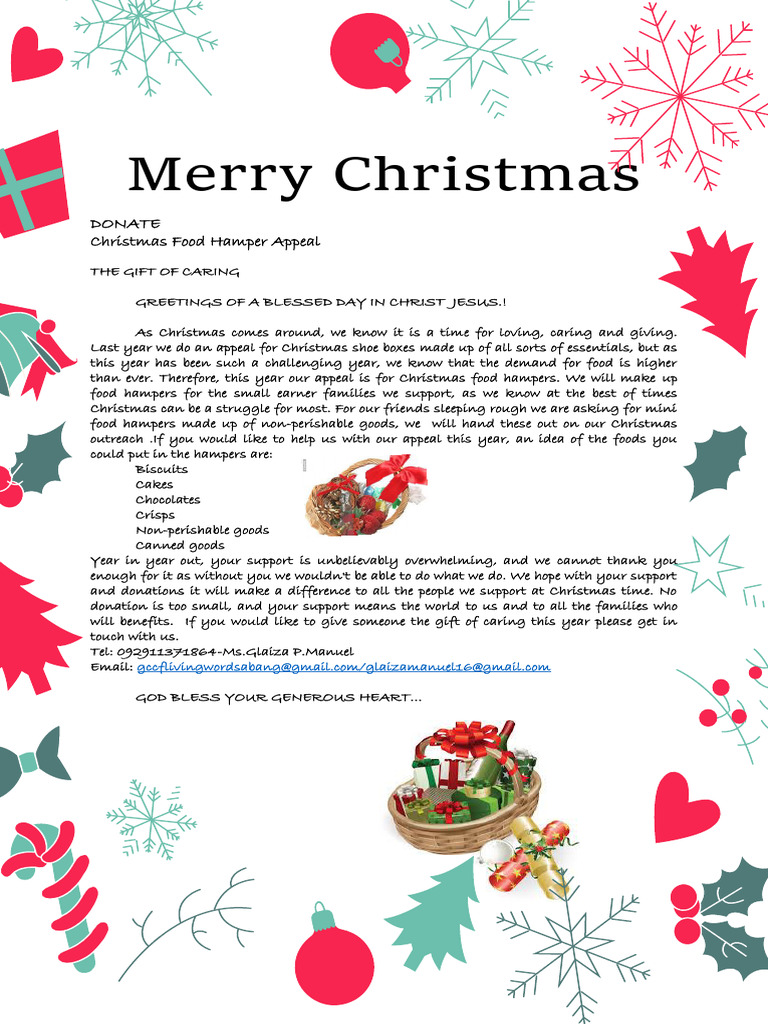 Food Hamper Appeal | PDF