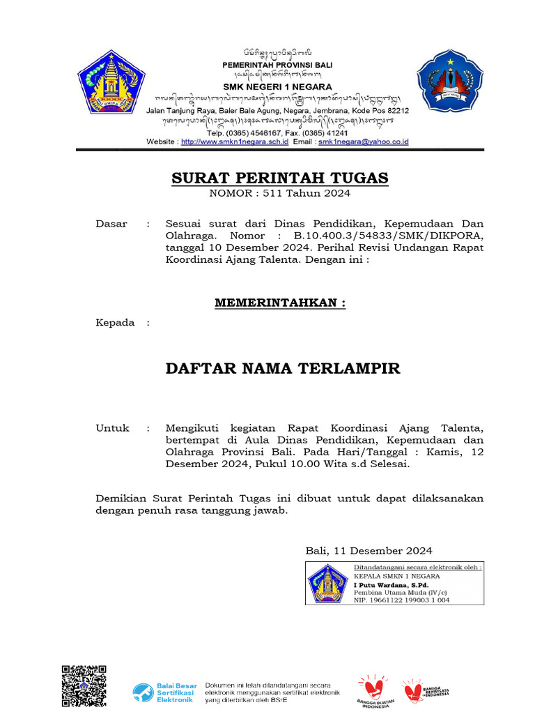 10-12-2024-SPT-Rakor Ajang Talenta-TTE | PDF