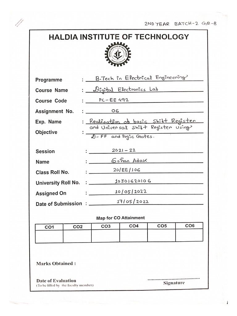 Copy of Shift Register | PDF | Integrated Circuit | Digital Technology