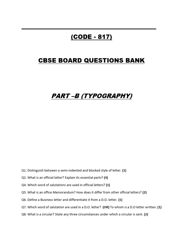 CBSE Typography & Computer Apps Q&A | PDF | Microsoft Excel | Spreadsheet
