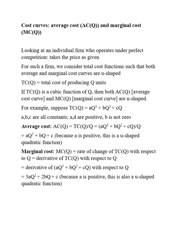 A Perfect Competition AC MC | PDF | Marginal Cost | Average Cost