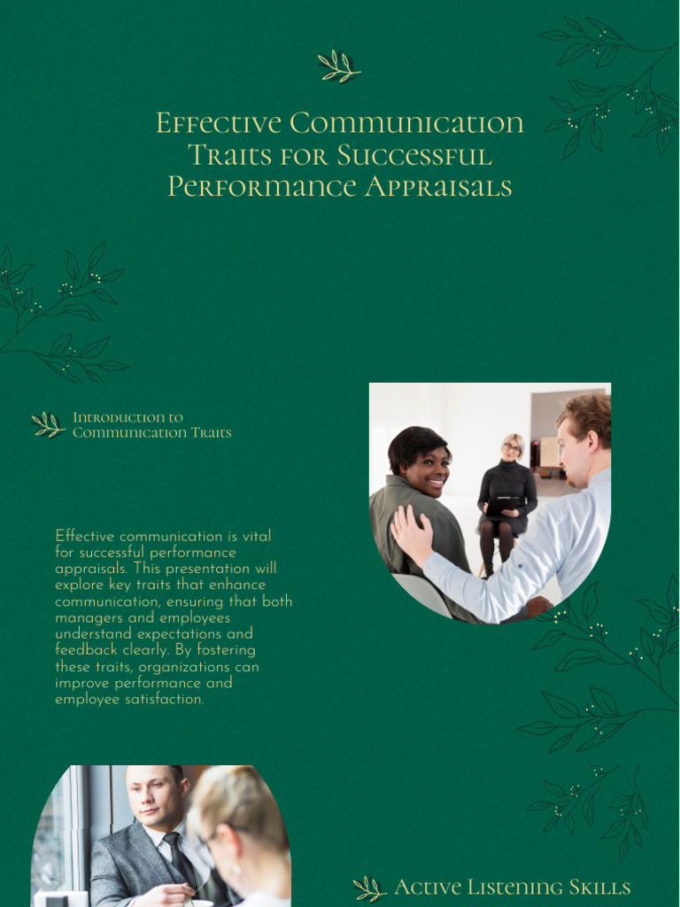 Slidesgo Effective Communication Traits For Successful Performance ...