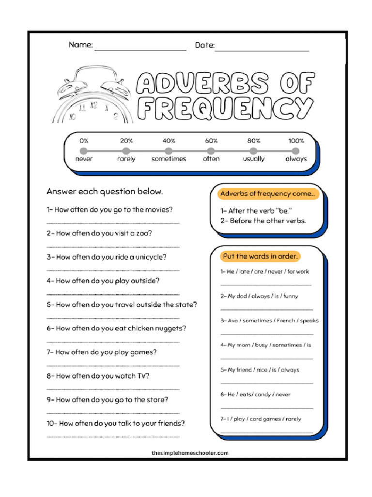 Adverbs of Freq | PDF