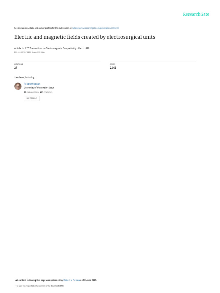 Electric and Magnetic Fields Created by Electrosur | PDF | Antenna ...