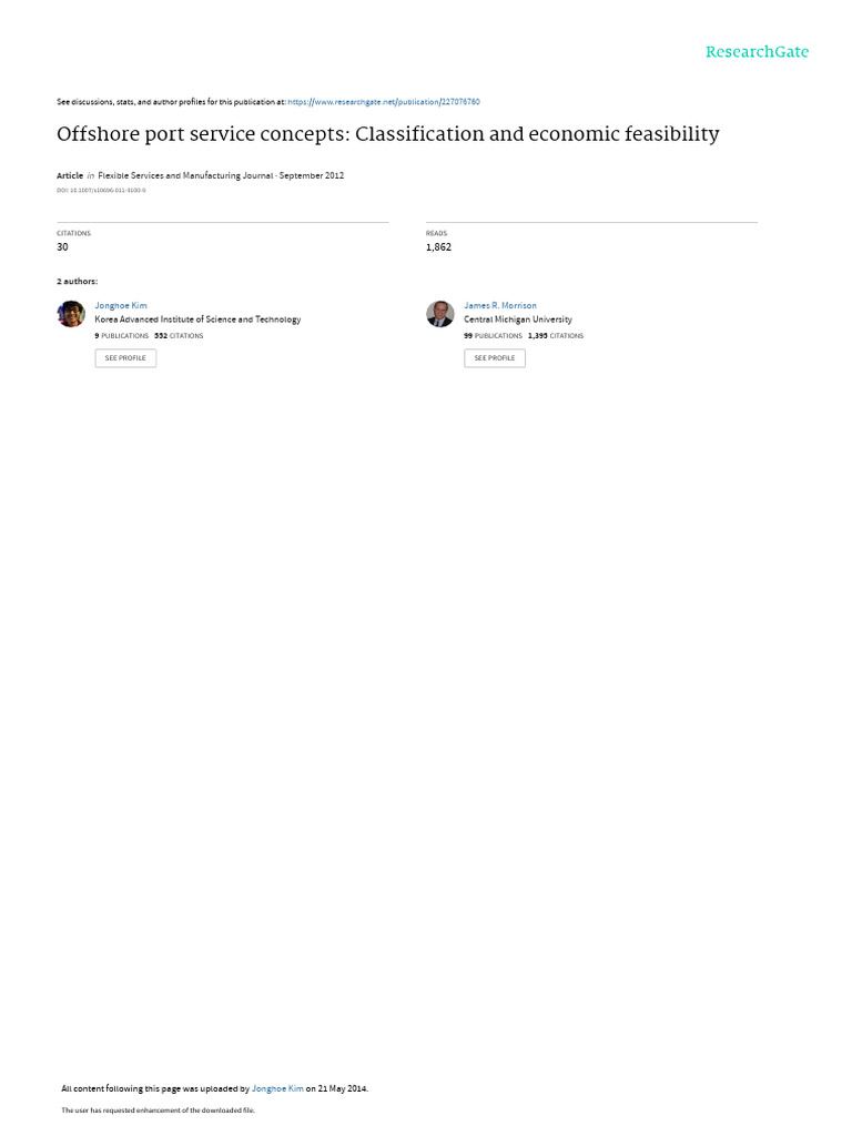 Offshore_port_service_concepts_Classification_and_ | PDF | Crane ...