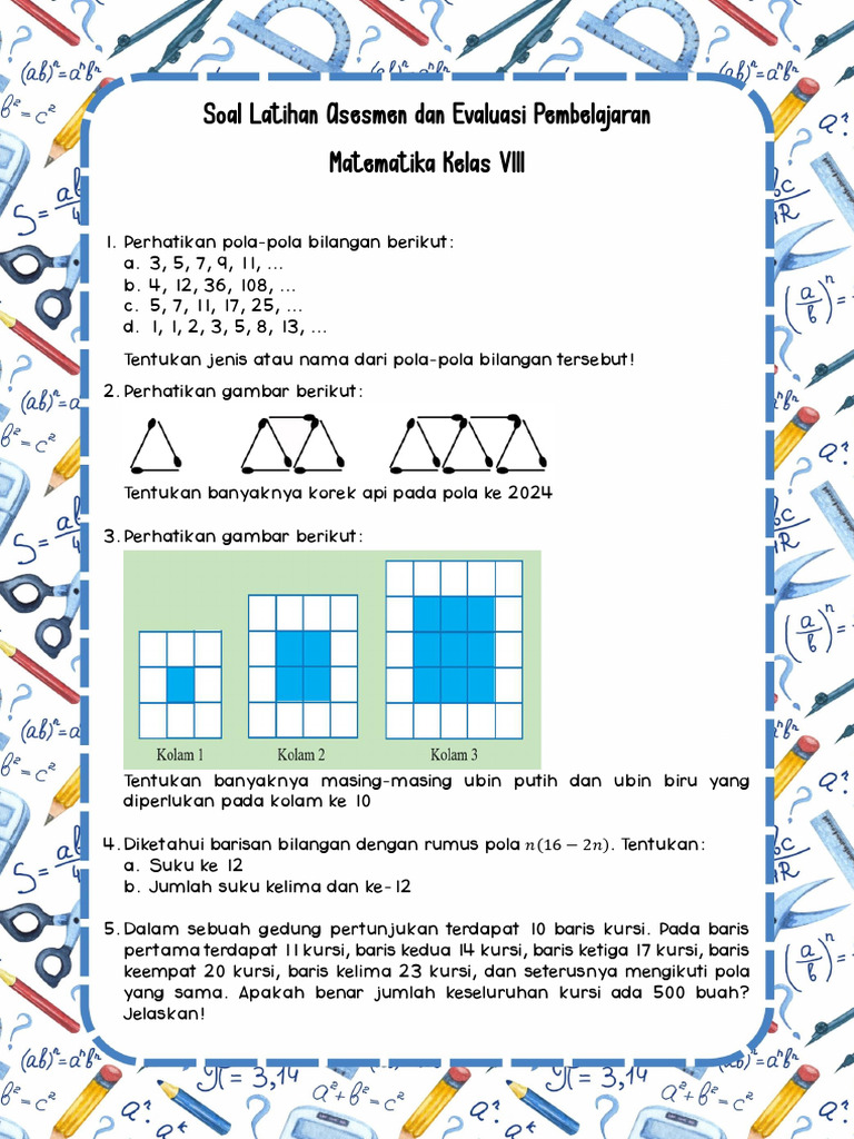 Soal Latihan Matematika Kelas 8 | PDF