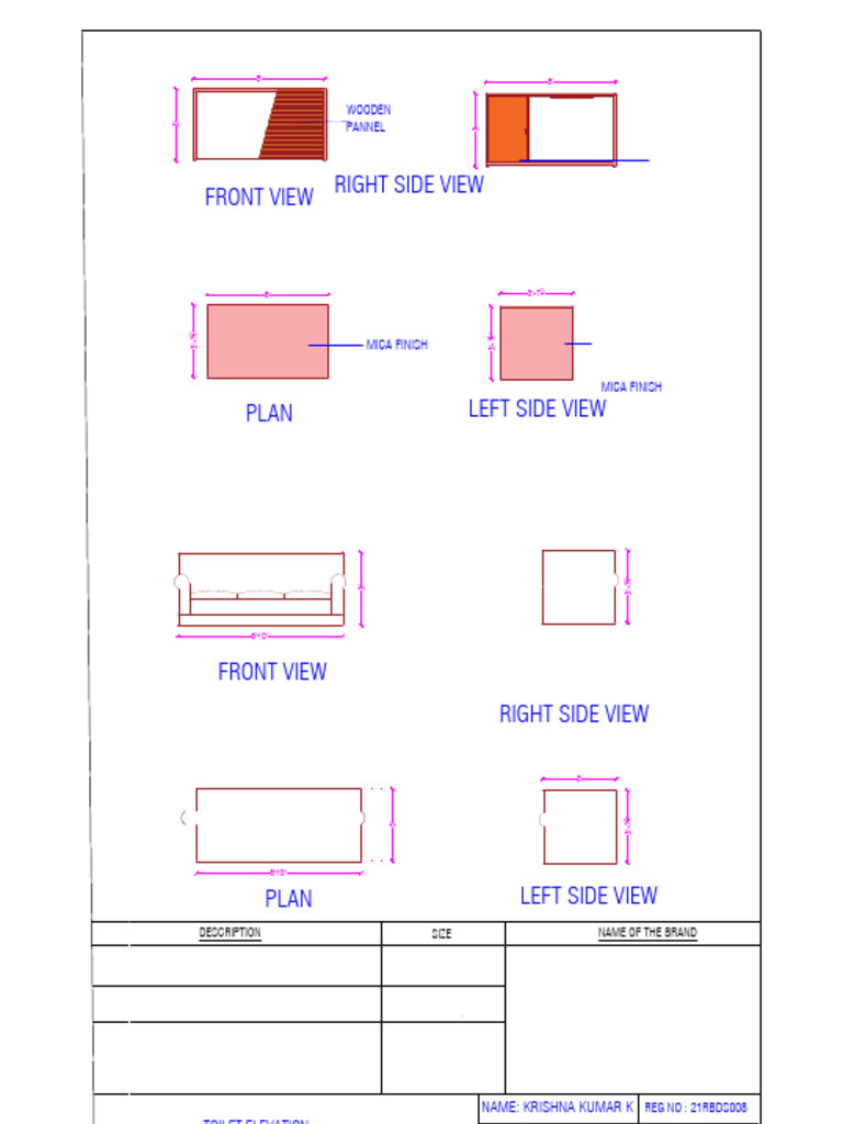 Office Design Working Drawings | PDF