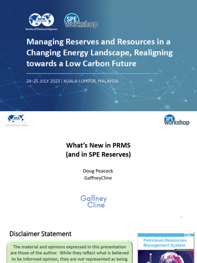 Session_3_Doug_Peacock_Whats_New_PRMS_SPE_Reserves | PDF | Natural Gas ...