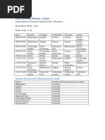 Matric Rewrite Timetable 2025 | PDF