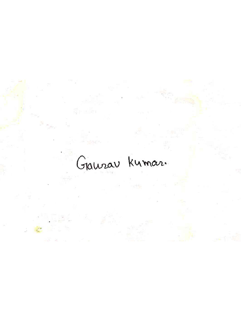 Gaurav signature | PDF