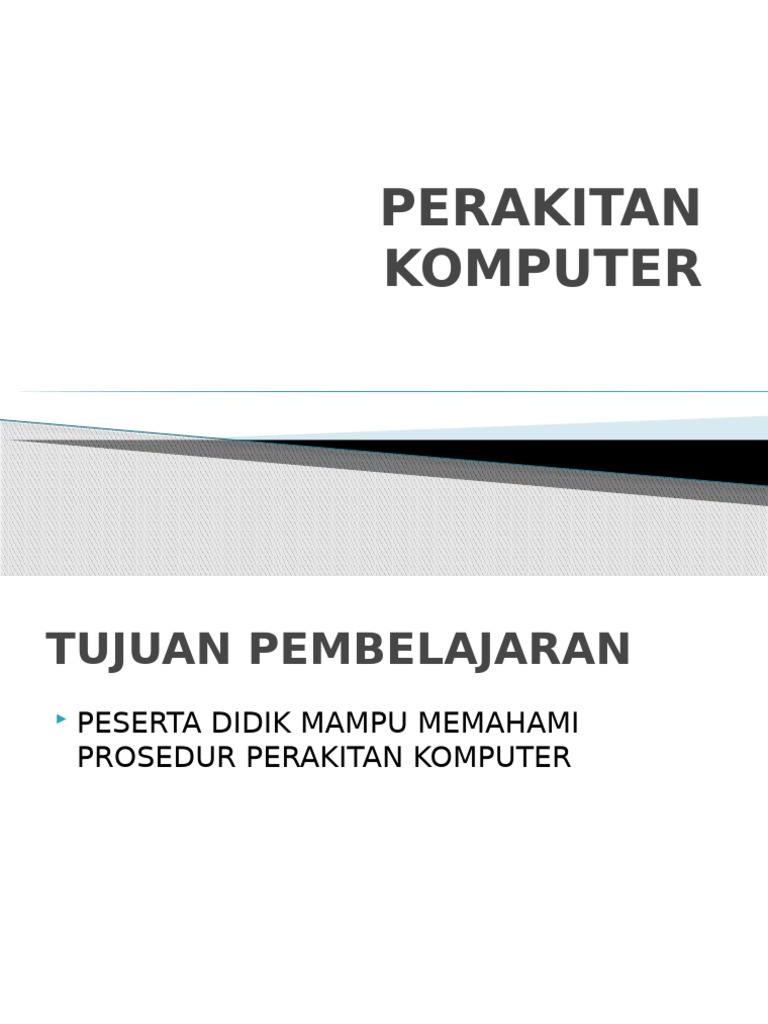 PERAKITAN KOMPUTER | PDF