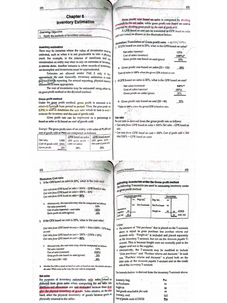 Chapter 8 - Inventory Estimation | PDF