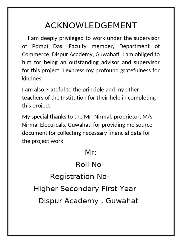 Acknowledgement Asmot 2 | PDF