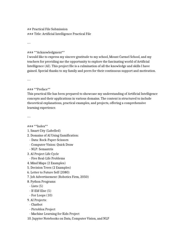 AI Practical File Expanded | PDF | Artificial Intelligence ...