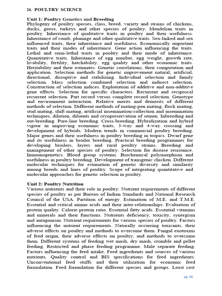 Poultry Science Genetics Nutrition And Management Pdf Poultry