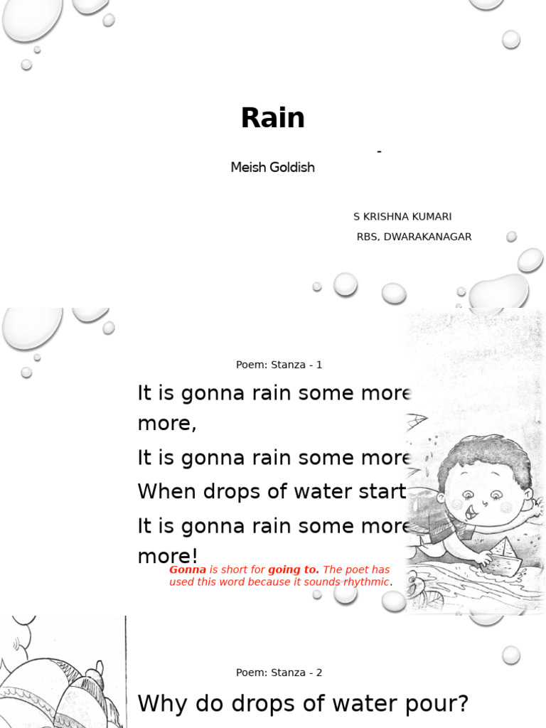 Rain poem | PDF