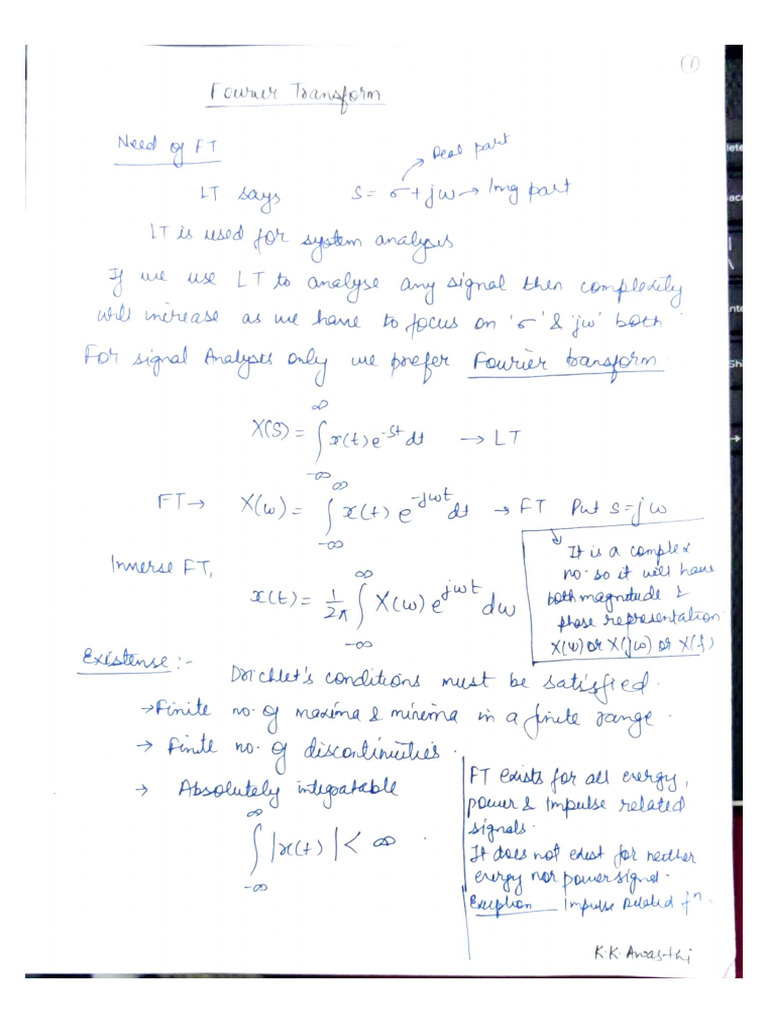 Basics of Fourier Transform | PDF