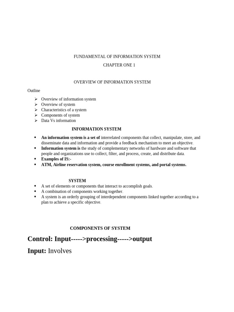 Fundamental of Information System | PDF