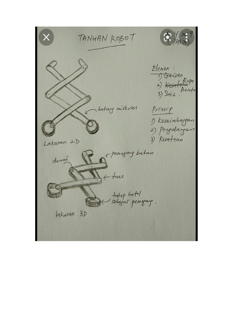 Contoh Lakaran Projek Mekanikal | PDF