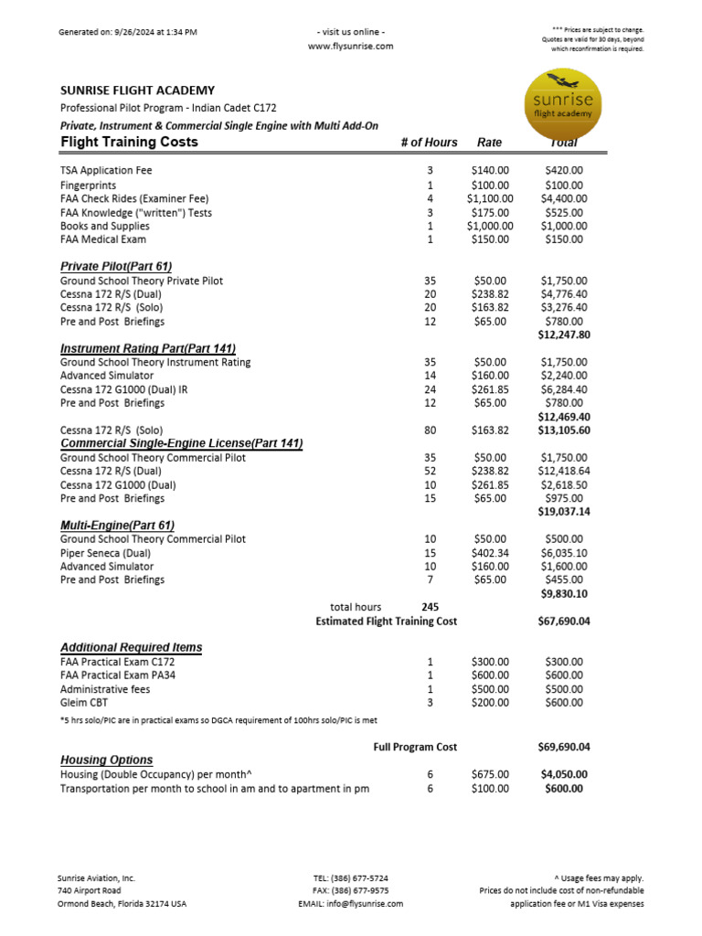 Professional Pilot C172 DGCA 2024 09.25.24 | PDF | Aviation | Aircraft