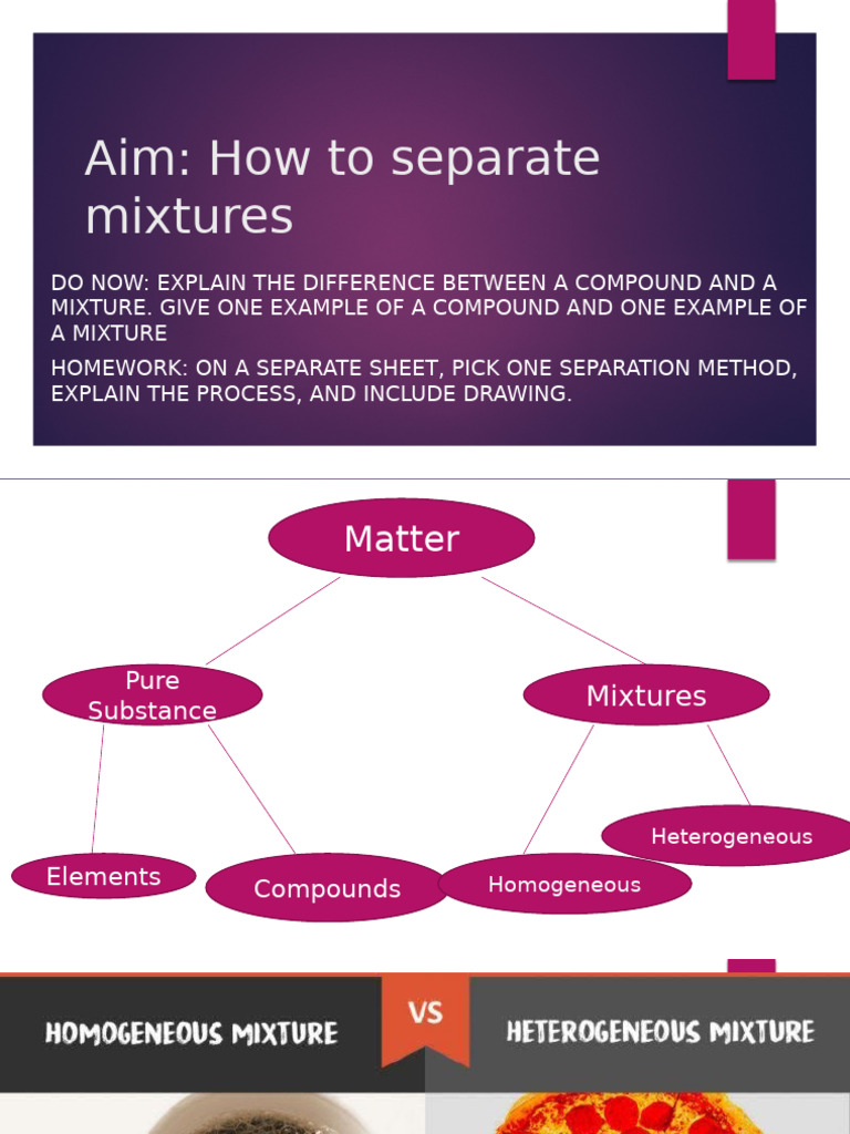Separating Mixtures | PDF | Mixture | Chemistry