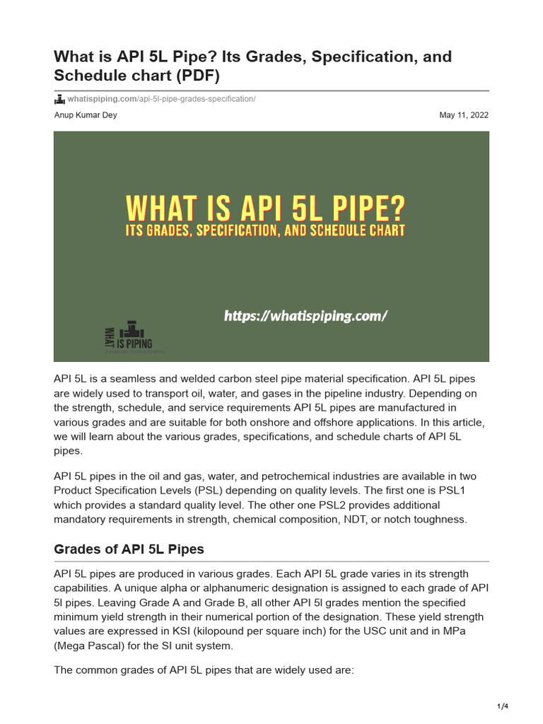 Whatispiping.com-What is API 5L Pipe Its Grades Specification and ...