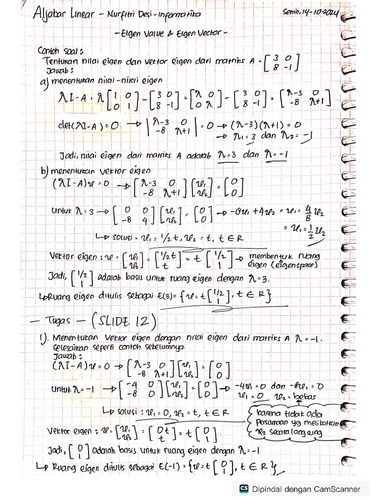Nurfitri Desi - Aljabar Linear Tugas 05 | PDF