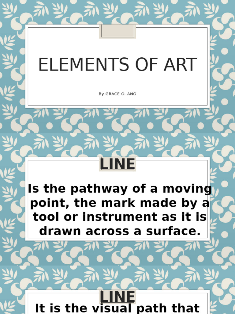 Key Elements of Art Explained | PDF