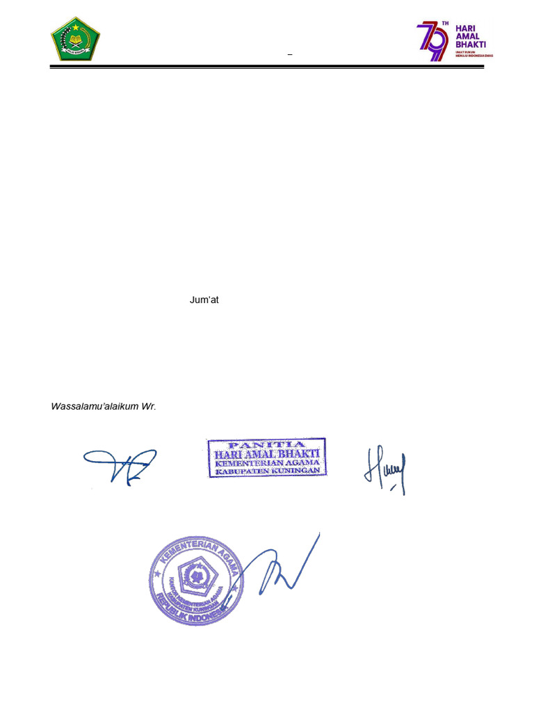 UNDANGAN UPACARA HAB KE-79 | PDF