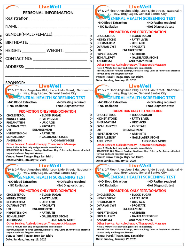 FLYERS CHECK UP | PDF | Clinical Medicine | Diseases And Disorders