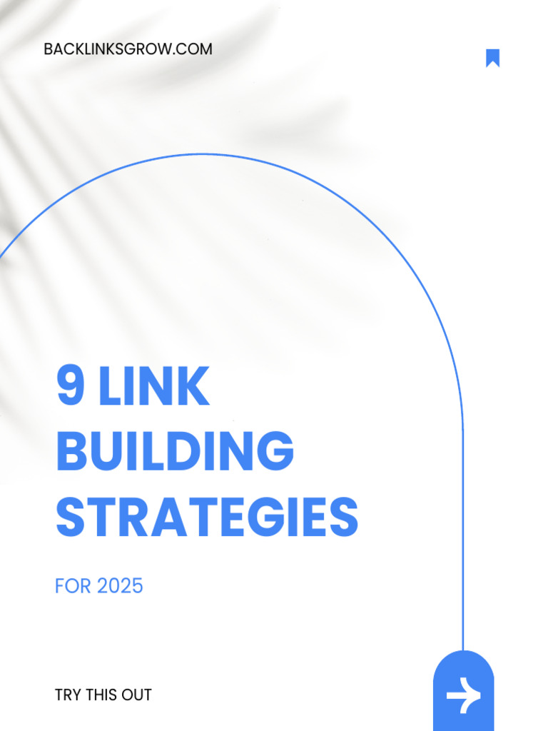 9 Link Building Strategies for 2025 | PDF