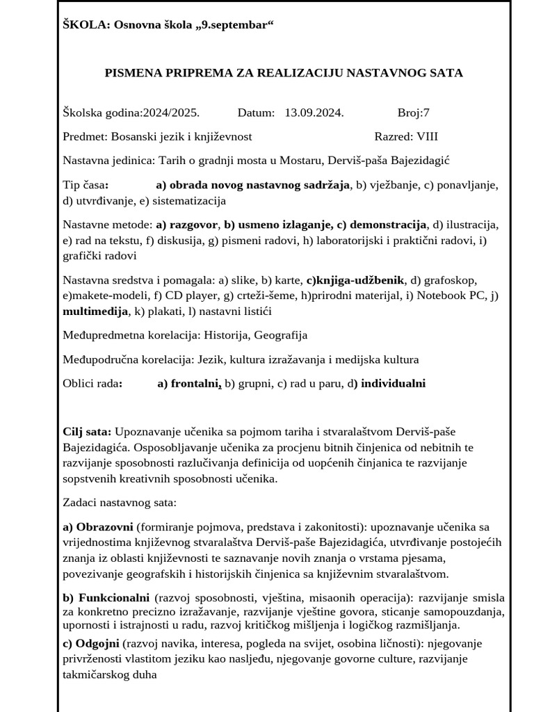 Priprema - Tarih o Gradnji Mosta | PDF