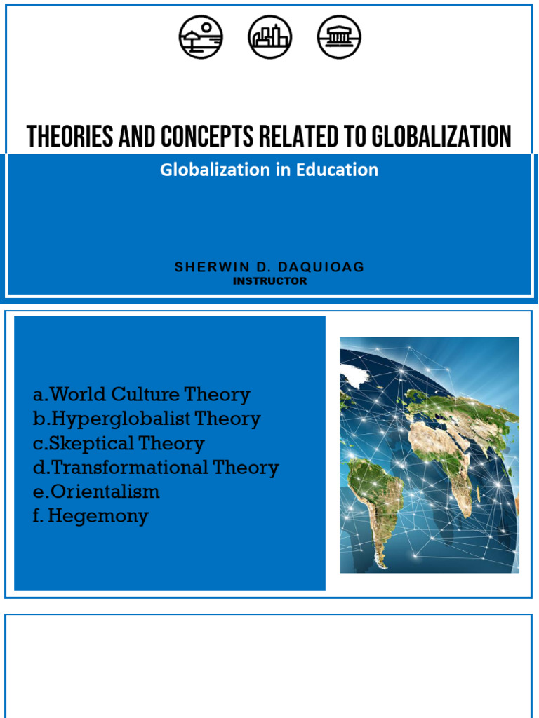 3 Theories On Globalization | PDF | Orientalism (Book) | Hegemony