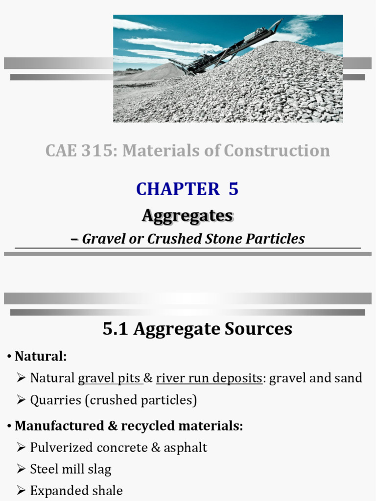 CH05_2014 | PDF | Construction Aggregate | Gravel