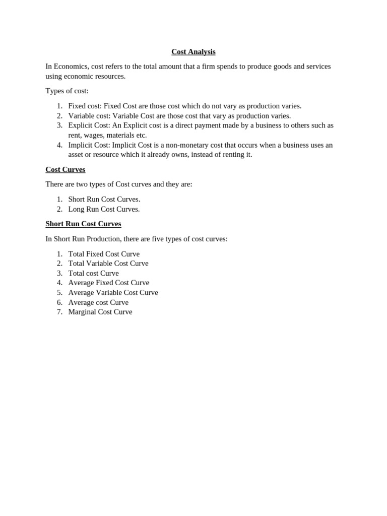 Business Analysis and Market Dynamics Module 4 Part 2 | PDF | Marginal Cost | Average Cost