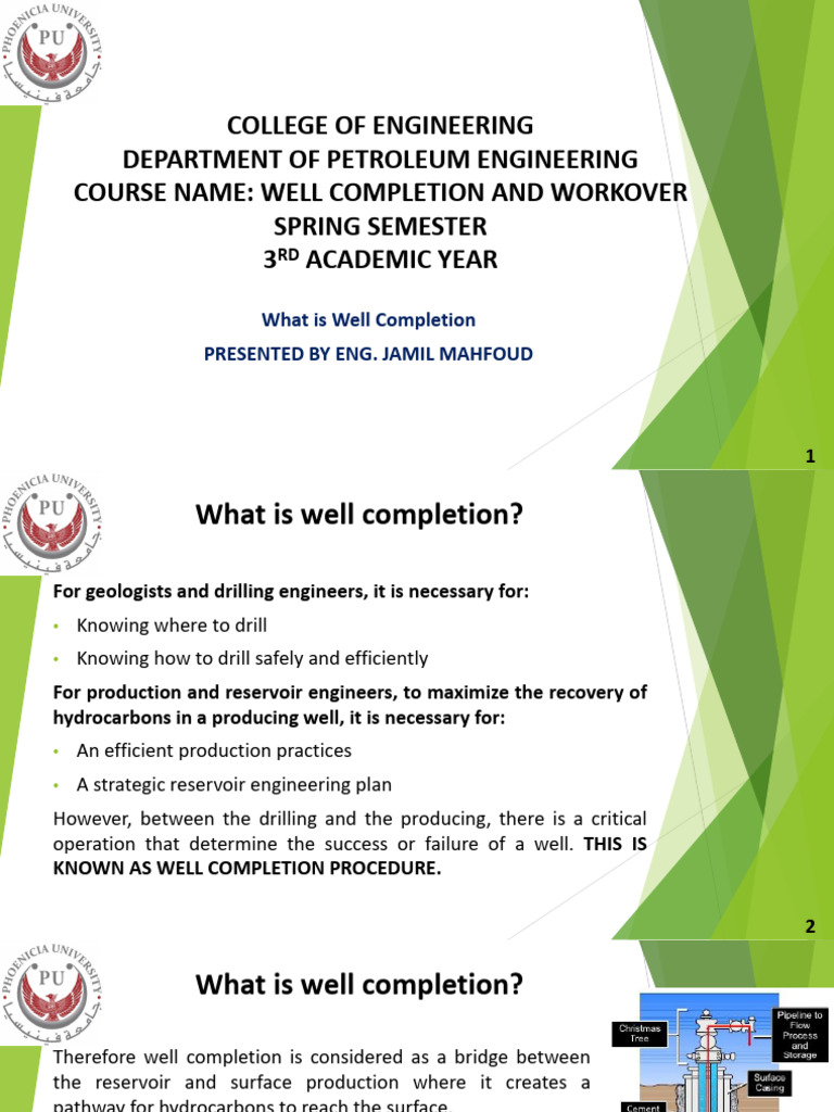 1 - What Is Well Completion | PDF | Casing (Borehole)