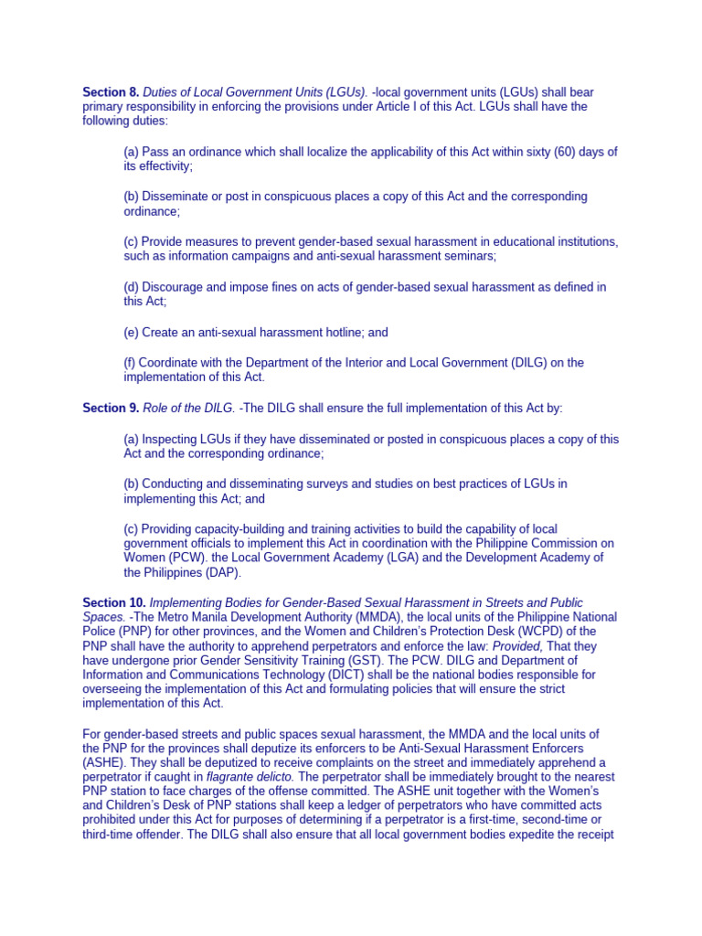 Duties of Local Government | PDF | Social Ethics | Crime & Violence