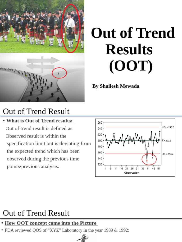 Understanding Out of Trend Results in Pharma | PDF | Assay | Standard ...