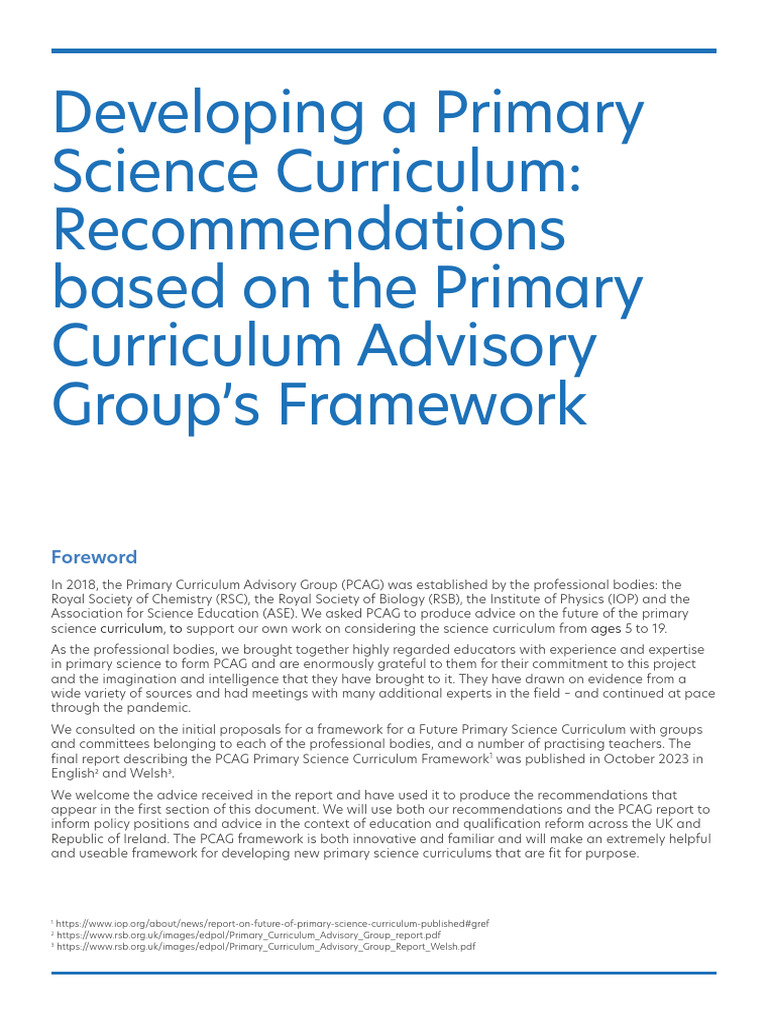 Future Primary Science Curriculum Guide | PDF | Science | Curriculum