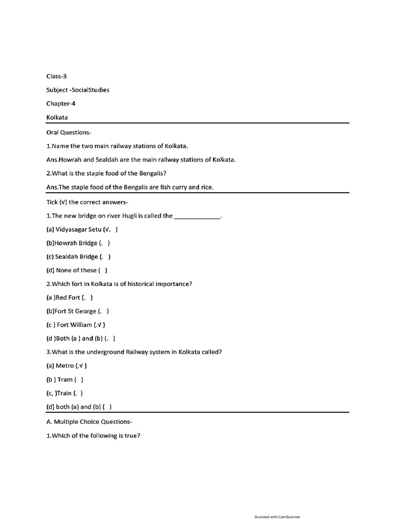 Class 3 Social Studies Chapter 4 Term 2 | PDF