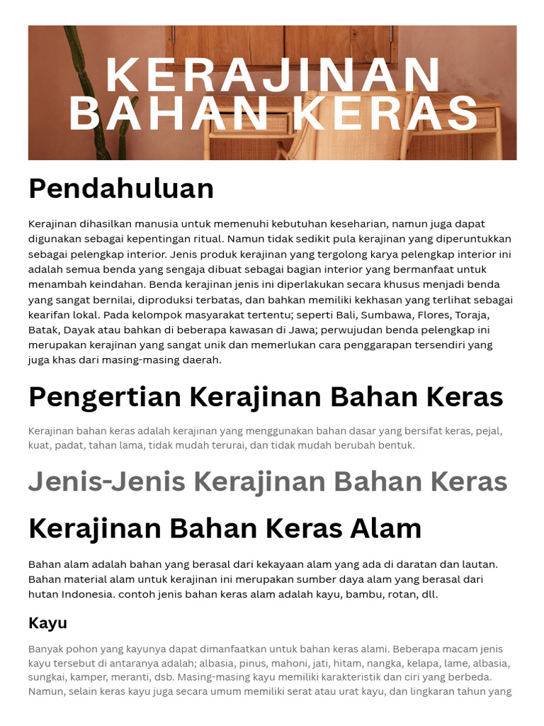 Bahan Ajar Prakarya P1 | PDF