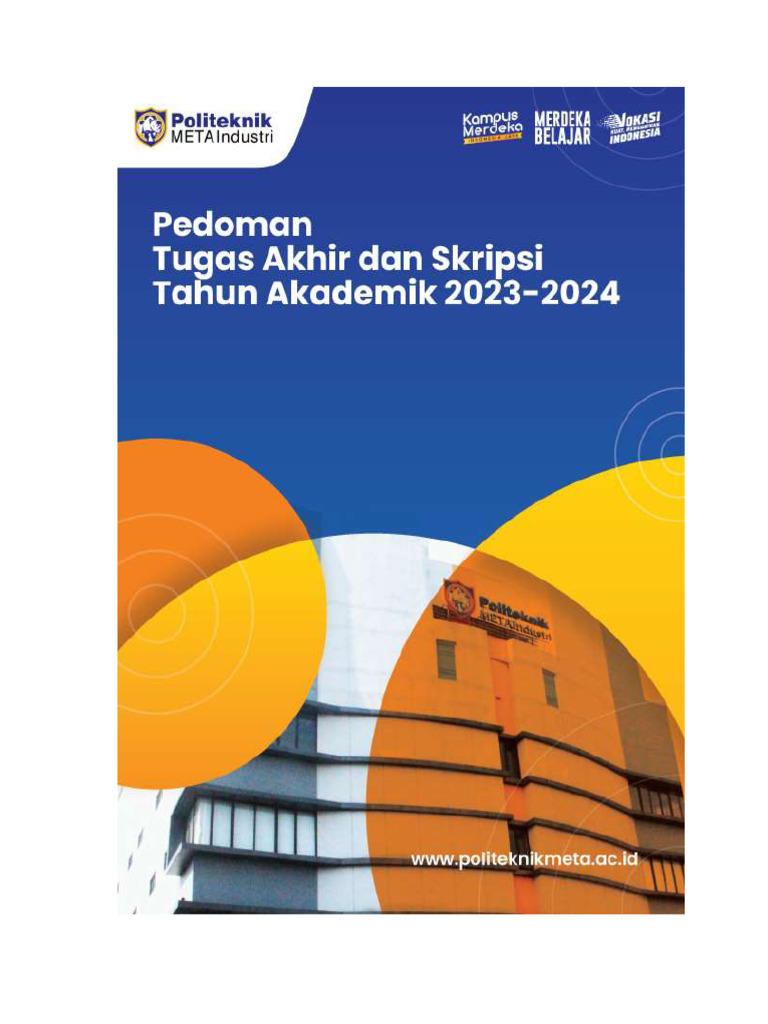 Pedoman Tugas Akhir Skripsi 2023-2024 | PDF