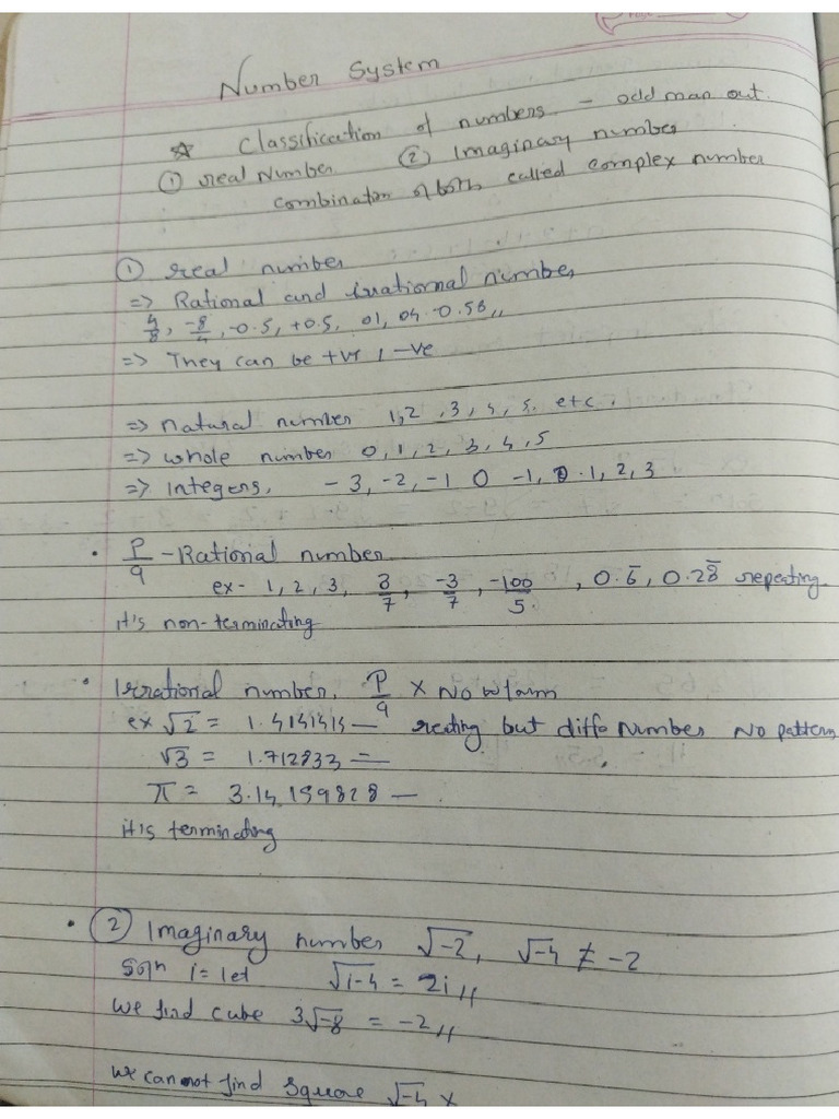 Number System No 1 | PDF