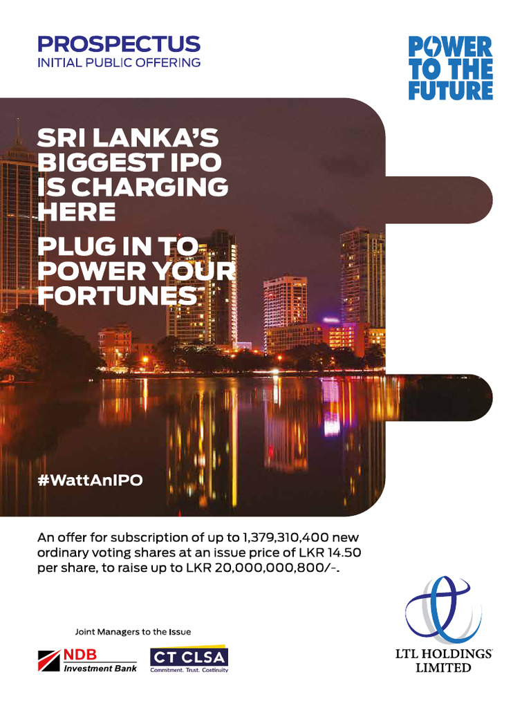 LTL Holdings Limited Final Prospectus | PDF | Initial Public Offering ...