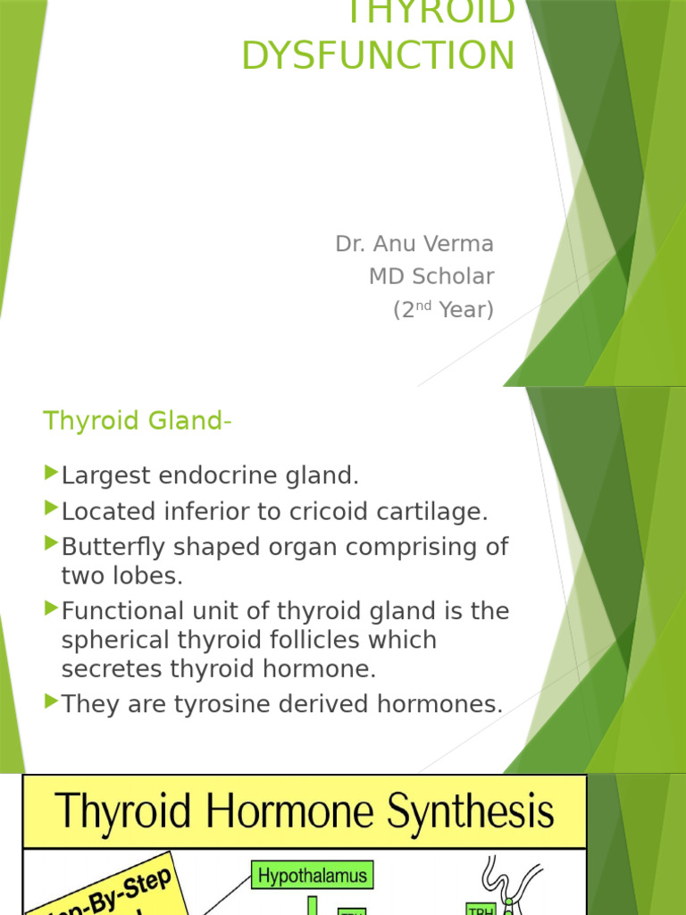 Thyroid Dysfuncion Final | PDF | Hyperthyroidism | Thyroid
